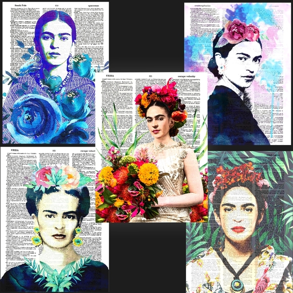 Handmade | Wall Decor | The Frida Kahlo Collection Vintage Dictionary ...